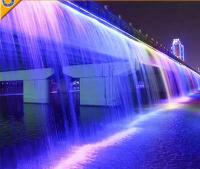 China Modern Color Changing Waterfall Fountain with Musical Control - 400m Bridge Length, 250m Waterfall Sides for sale