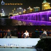 China Modern Color Changing Waterfall Fountain with Musical Control - 400m Bridge Length, 250m Waterfall Sides for sale