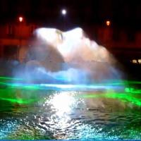 China Stainless Steel 304 Laser Water Curtain Movie Fountain with 220V/380V Voltage and 12-Month Warranty for sale