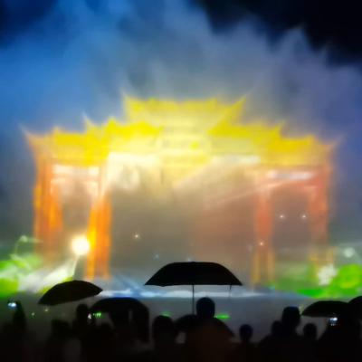 China Stainless Steel 304 Water Screen Movie Laser Fountain System with 220V/380V Voltage and PLC Control for sale
