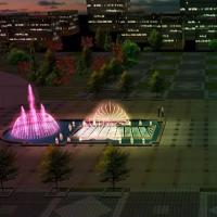 China Stainless Steel 304 Portable Water Fountain with LED Lighting 24V - Music Control & Custom Design Options for sale