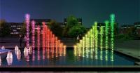 China Stainless Steel 304 Portable Water Fountain with LED Lighting 24V - Music Control & Custom Design Options for sale