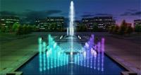 China Stainless Steel 304 Portable Water Fountain with LED Lighting 24V - Music Control & Custom Design Options for sale