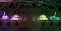 China Stainless Steel 304 Portable Musical Dancing Fountain with LED Lighting - 220V/380V Voltage Options for sale