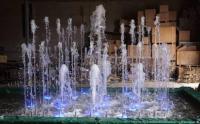 China Mini Round Indoor Water Fountain with High Spray - Stainless Steel 304, LED 24V Lighting, 220V/380V Voltage for sale