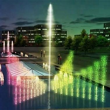 China Program Control Water Portable Fountain with LED Lamps - Stainless Steel 304, 24V LED Lighting, 12-Month Warranty for sale