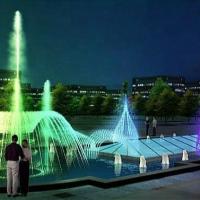 China Portable Water Fountain with LED Lighting 24V/36W Stainless Steel 304 for Indoor Outdoor Landscaping for sale