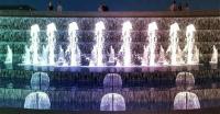 China Cast Iron Portable Water Fountain With Colorful Led Light And Stainless Steel 304 Pump for sale