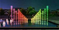 China Cast Iron Portable Water Fountain With Colorful Led Light And Stainless Steel 304 Pump for sale