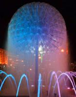 China Stainless Steel 304 Dandelion Fountain with 220V/380V Musical Control for Outdoor Water Features for sale