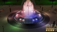 China 3M Dandelion Fountain with LED Waterproof Lights 220V/380V Stainless Steel 304 Water Feature for sale