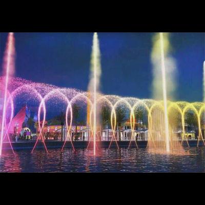 China Large Outdoor Water Fountain 3D Digital Swing Nozzle with 12m-30m Spray Height and DN40-DN60 Outlet Sizes for sale
