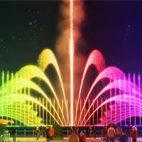 China Colorful Peacock Tail Fountain Swing Water Fountain - 380V Floating System with LED Lighting and 12-Month Warranty for sale