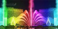 China Colorful Peacock Tail Fountain Swing Water Fountain - 380V Floating System with LED Lighting and 12-Month Warranty for sale