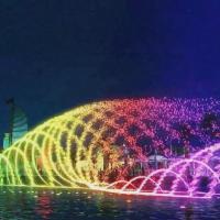 China Stainless Steel 304 Digital Swing Fountain with 24V LED Lighting and 380V Power Supply for sale