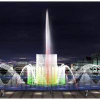 China Custom Floating Water Fountain with 380V Power & LED Lighting - Program Control for Lakes & Rivers for sale