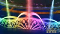 China Digital Swing Fountain with 30m Spray Height & RGB LED Lights - DN40/DN50/DN60 Nozzles for Lake Installation for sale