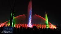 China Stainless Steel 304 Color Changing Water Fountain with 12m-30m Spray Height and RGB LED Lighting for Large Lakes for sale