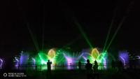 China Stainless Steel 304 Color Changing Water Fountain with 12m-30m Spray Height and RGB LED Lighting for Large Lakes for sale