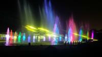 China Floating Musical Water Fountain System with Digital Swing Nozzles - 380V Power, 30m Spray Height, Stainless Steel Construction for sale