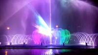 China Floating Musical Water Fountain System with Digital Swing Nozzles - 380V Power, 30m Spray Height, Stainless Steel Construction for sale