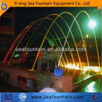 China Stainless Steel 304 Jumping Jet Fountain with RGB LED Lighting 220V/380V for Outdoor Water Features for sale