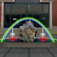 China Laminar Garden Jumping Jet Fountain with Musical Control - Stainless Steel 304 Construction, 220V/380V Voltage, LED Lighting Options for sale