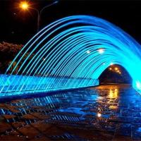 China Laminar Outdoor Jumping Jet Fountain with LED Lighting 24V 220V/380V Stainless Steel 304 Construction for sale