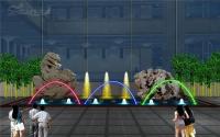 China Laminar Outdoor Jumping Jet Fountain with LED Lighting 24V 220V/380V Stainless Steel 304 Construction for sale