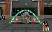 China Stainless Steel 304 Jumping Jet Fountain with LED 24V Lighting and 12-Month Warranty for sale