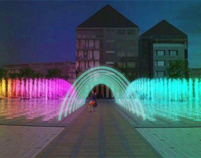 China Stainless Steel 304 Jumping Jet Fountain Nozzle with 24V LED Lighting for Water Displays for sale
