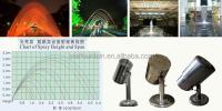 China Stainless Steel 304 Jumping Jet Fountain Nozzle with 24V LED Lighting for Water Displays for sale