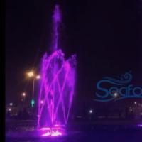 China Saudi Arabia Multimedia Musical Dancing Rotary Nozzle Fountain 70m x 30m with 220V/380V LED Lighting for sale