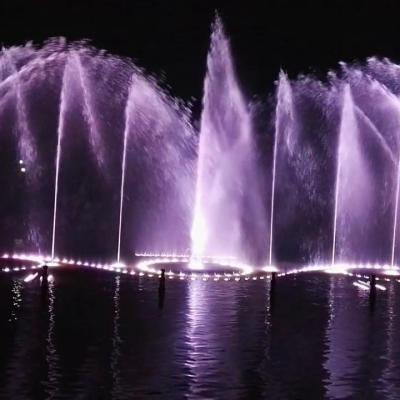 China Stainless Steel 304 Music Water Fountain with LED Lighting 24V-36W for Hotels and Commercial Spaces for sale