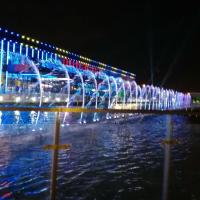 China Custom Music Dancing Fountain System with LED Lights - 70m x 30m Multimedia Control for Public Spaces for sale