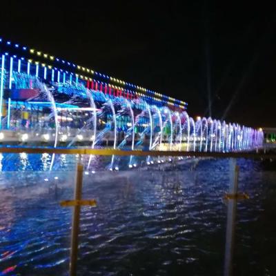 China Custom Music Dancing Fountain System with LED Lights - 70m x 30m Multimedia Control for Public Spaces for sale