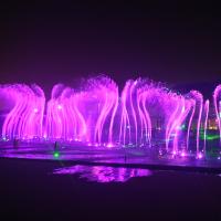 China Custom Music Dancing Fountain System with LED Lights - 70m x 30m Multimedia Control for Public Spaces for sale