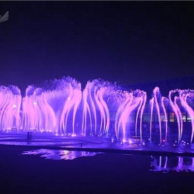China 70m x 30m Musical Water Fountain with Multimedia Control for Hotels and Public Spaces - 220V/380V LED Lighting for sale