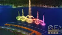 China Multicolored LED Light Lake Fountains in Stainless Steel for sale