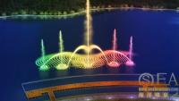 China 100m High Spray Fountain System with Stainless Steel 304 Construction and 220V/380V Power Supply for sale