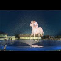 China Music Synchronized Water Fountain System with 220V/380V Voltage and Stainless Steel 304 Construction for sale