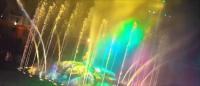 China Vietnam Boat Floating Water Fountain With Water Movie Screen for sale