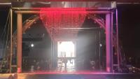 China DMX Interactive Fountain Digital Water Curtain for sale