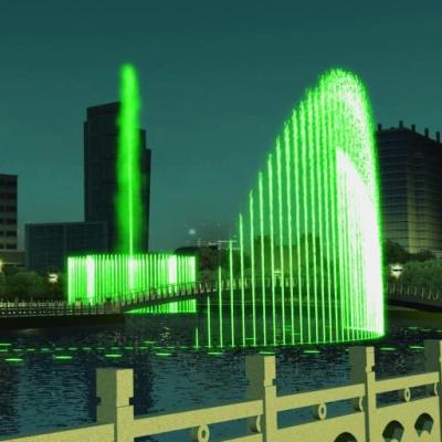 China Modern Musical Water Curtain Fountain with Multimedia Control - Custom Sizes, Stainless Steel Construction & CE Certified for sale