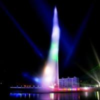 China Musical Spray Fountain with Laser Effects and 0-90% Humidity Range - Stainless Steel Outdoor Water Feature for sale