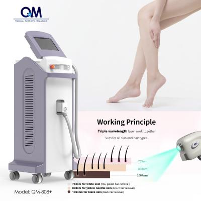 China Permanent 808nm Hair Removal Machine Diode Laser for sale
