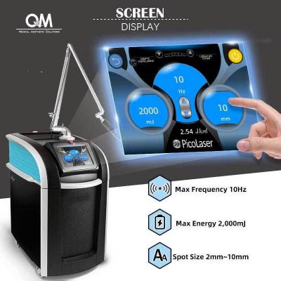 China Tattoo Laser Picosecond Multi 755mm 1064mm 532mm Picosecond 1064 Nm 755nm 532nm Q Switched ND YAG Laser Professional Equipment for sale