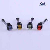 China Wholesale Custom Logo 540 Titanium Micro Needle Black 0.5/0.25mm Derma Roller for Women Face for sale