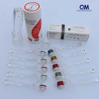 China Wholesale Custom Logo 540 Titanium Micro Needle Black 0.5/0.25mm Derma Roller for Women Face for sale