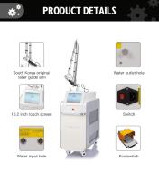 China Latest Laser 755nm Tattoo Massage Table Wrinkle Remover Pigment Removal Machine for sale
